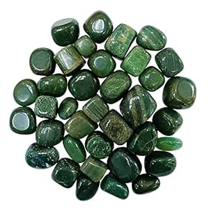 Buy Galavant Natural Green Jade Tumble Stone Pebble Green Jade Crystals ...