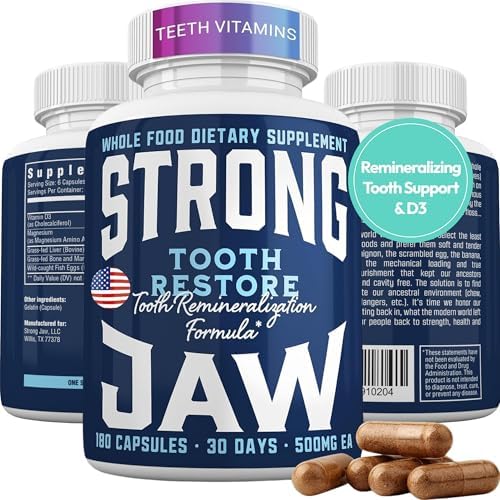 Amazon.com: Strong Jaw Tooth Restore for Adults with Remineralizing Gum ...