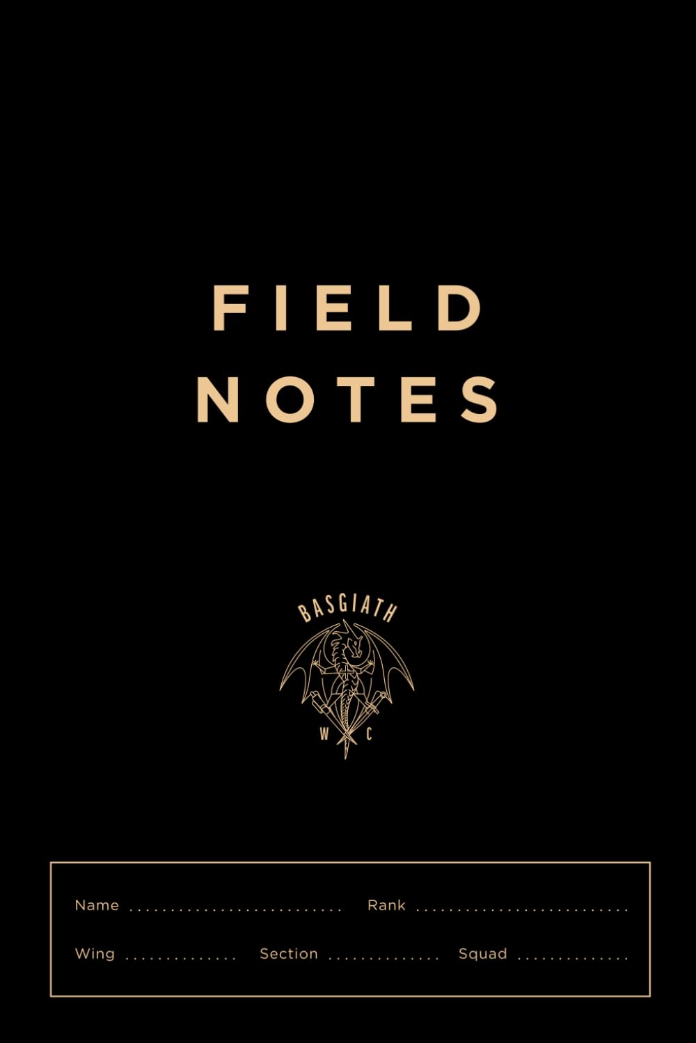 Snapklik.com : Fourth Wing Inspired Basgiath Field Notebook Blank ...