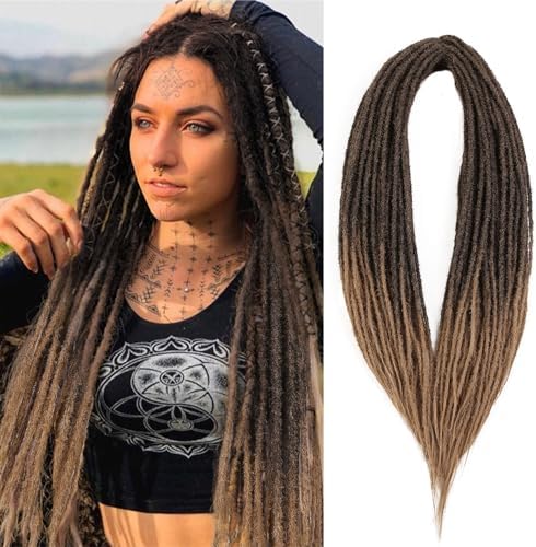 Amazon.com : Wool Dreadlock Extensions 22 Inches 15 Strands Double ...