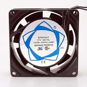 Amazon.com: SF8025AT P/N 1082HSL AC 110/120V 0.12A 22CFM 80x80x25mm ...