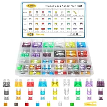 408 PCS Car Fuses Assortment Kit Standard Mini LP Mini Micro2 Blade ...