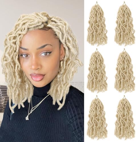 Amazon.com: WIGNEE Faux Locs Crochet Hair 8 Inches Natural Black Soft ...