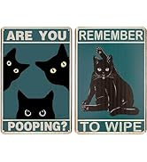 Amazon.com: FFXQCTFF Are You Pooping Cat Sign 8x12 Inch Funny Bathroom ...
