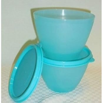 Amazon.com: Tupperware Set of 4 Refrigerator Bowls 14 Ounce Red ...