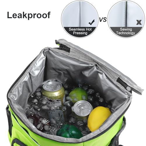 Neloheac 33L Extra Large Backpack Cooler Insulated Leak Proof, Portable ...