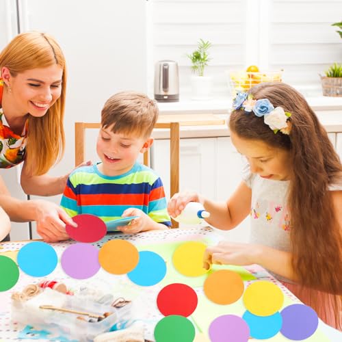108 Pcs Round Cutouts 3.9 Inch Paper Circles Assorted Color Round Cut ...