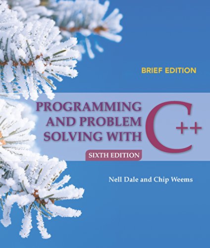 Amazon.com: Programming and Problem Solving with C++: Brief eBook : Dale, Nell, Weems, Chip ...