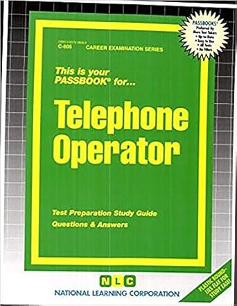 Buy Telephone Operator Book Online at Low Prices in India | Telephone ...