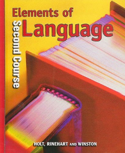 Amazon.com: Elements of Language: Second Course: 9780030526640: HOLT ...