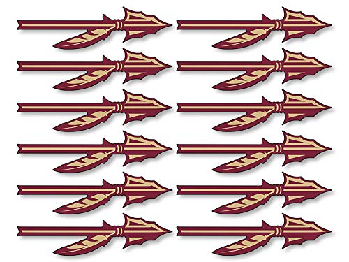 Amazon.com: Sheet of 12: Arrowhead Shaped Stickers (Football Helmet ...