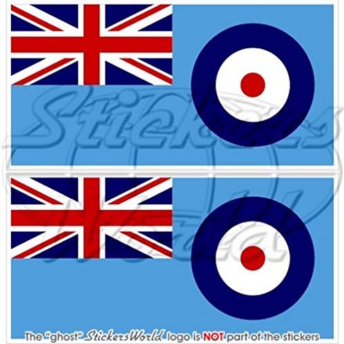 RAF Flag British Royal AirForce Ensign UK 5,5" (140mm) Vinyl Bumper ...