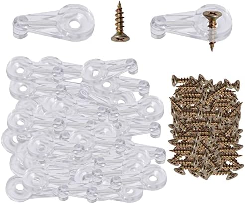 GDFYMI Glass Retainer Clips Kit, Cabinet Door Glass Panel Retainer ...