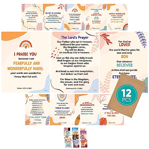 12 Sunday School Decorations for Classroom - 11x14in Christian Bulletin ...