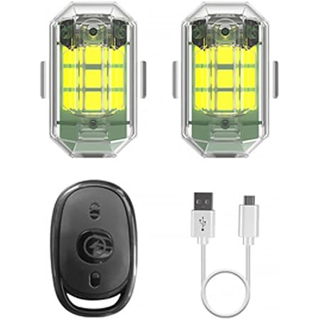 Amycute Stroboscope LED Sans Fil 7 Couleurs - Lampe Stroboscopique Moto Flash Led Hydrofuge Sept ...