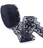 Amazon.com: Beige Lace Ribbon 12 Yards Cotton Sewing Lace Trim Crochet ...