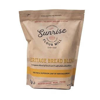 Amazon.com : Sunrise Flour Mill USDA Organic Heritage Bread Blend Flour ...