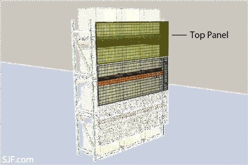 Wirecrafters - RackBack Wire Mesh Pallet Rack Enclosure - 1"-3" Mount ...