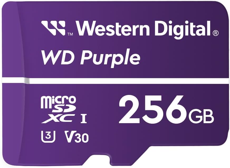 Western Digital WD Purple 256GB Surveillance and Security Camera Memory ...