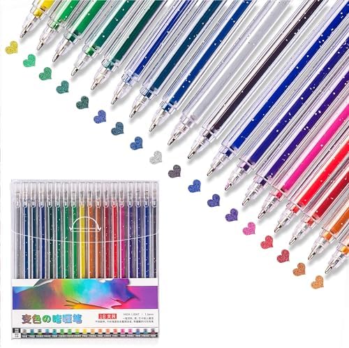 Amazon.com: XWT 18 Colors Glitter Gel Pens Set, Sparkling Shiny ...