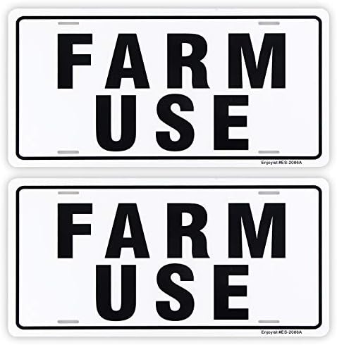 Amazon.com: Blulu 4 Pieces Farm Use ID Tag Sign Aluminum Reflective ...