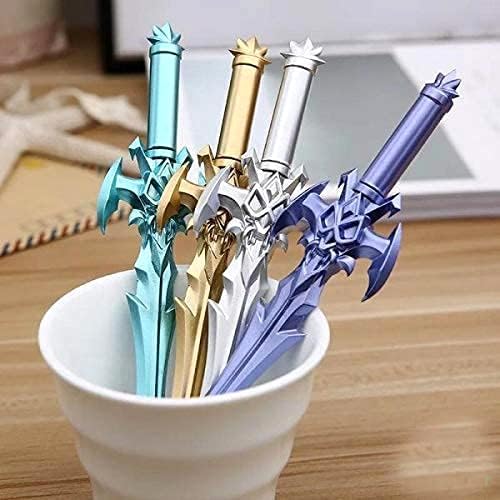 AK Store (Pack of 4) Fancy Warrior Sword Shape Gel Pen for Kids ...