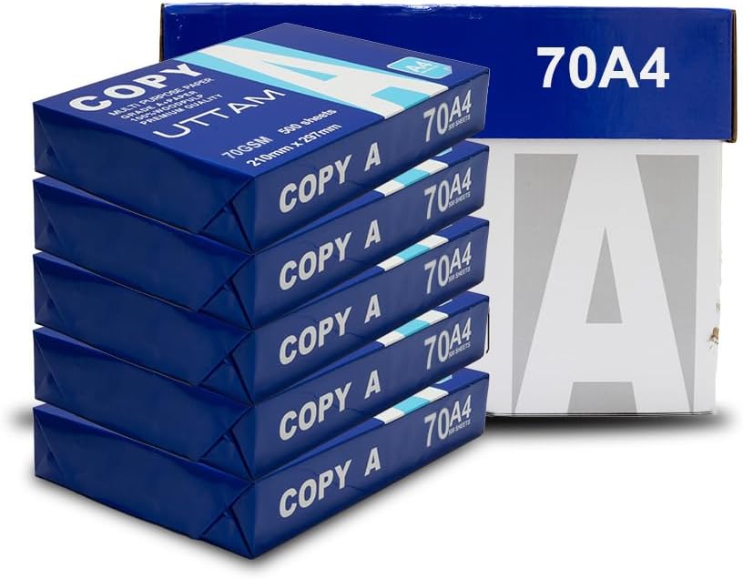 Amazon Basics Multi-purpose Copy Printer Paper, A4 75gsm, 2500 Count, 5 ...
