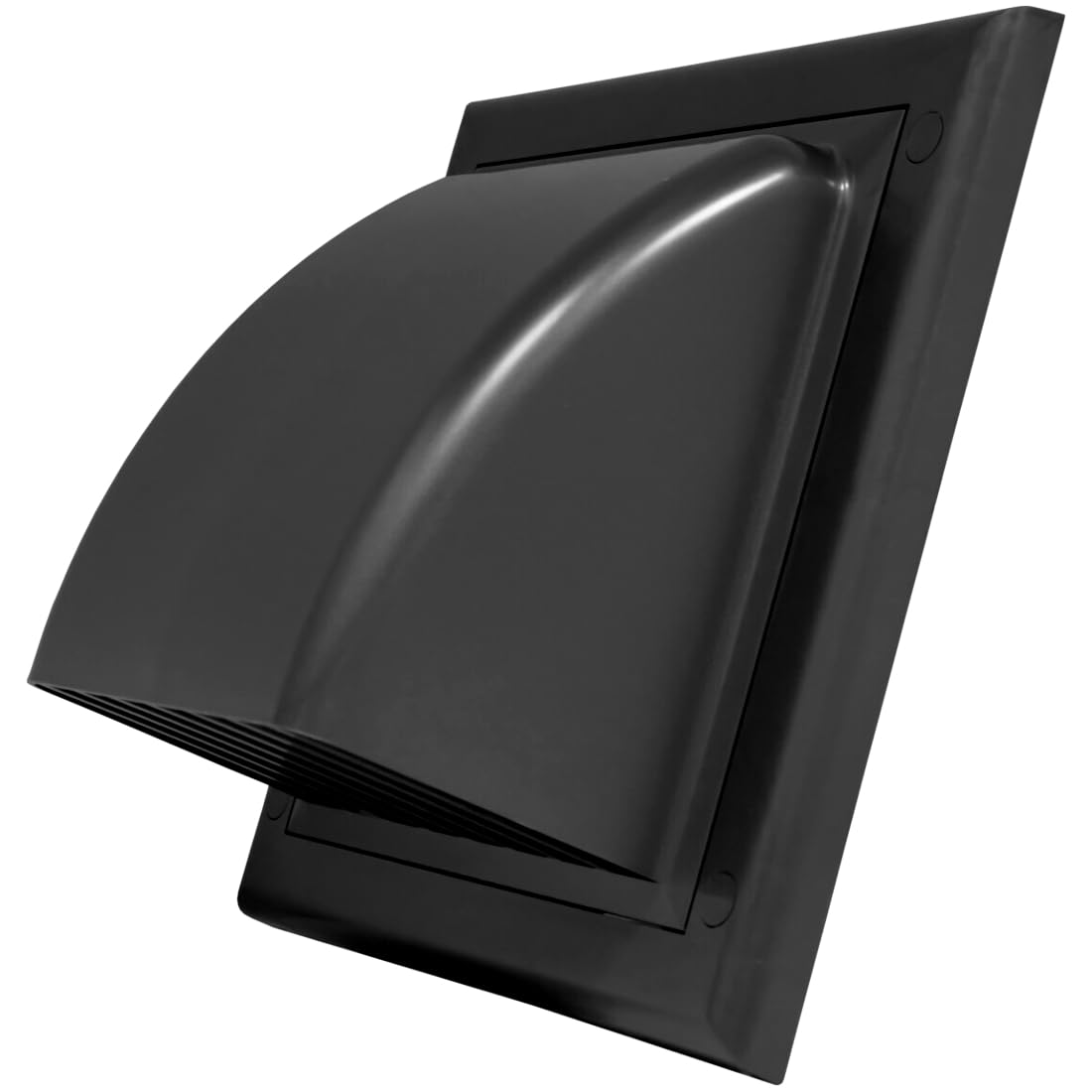 Black Gravity Flap for Ø 150 mm / 6" Round Wall Outlet - Ventilation ...