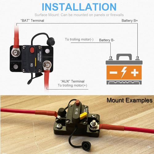 Snapklik.com : T Tocas Waterproof 50A Surface-Mount Mini Circuit Breakers