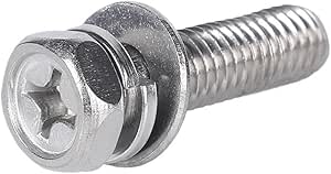 Amazon.co.jp: Idomin M3 M4 M5 M6 M8 M10 304 ステンレス鋼クロス六角ボルトナットと 3 つのワッシャーと 3 つのネジの組み合わせ L = 6-60 ...