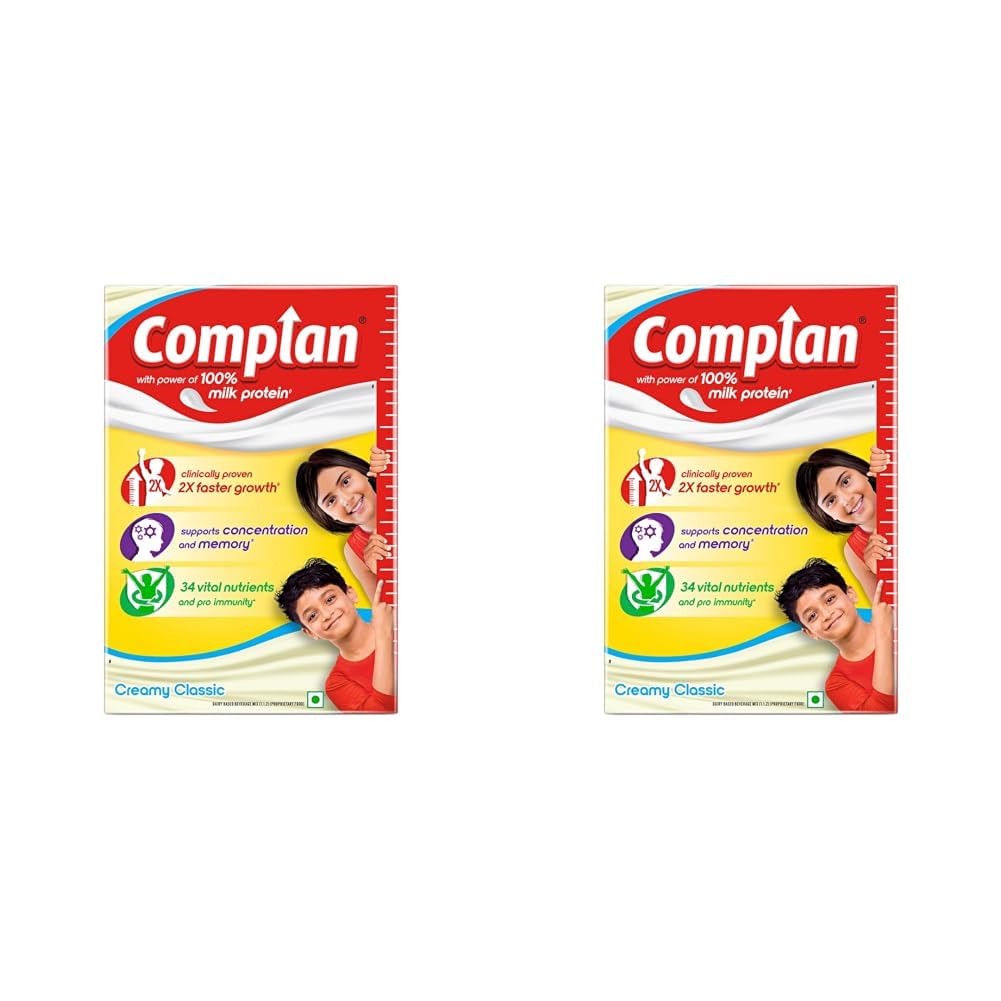 Buy Complan Nutrition Drink Powder for Children, Creamy Classic Flavour ...