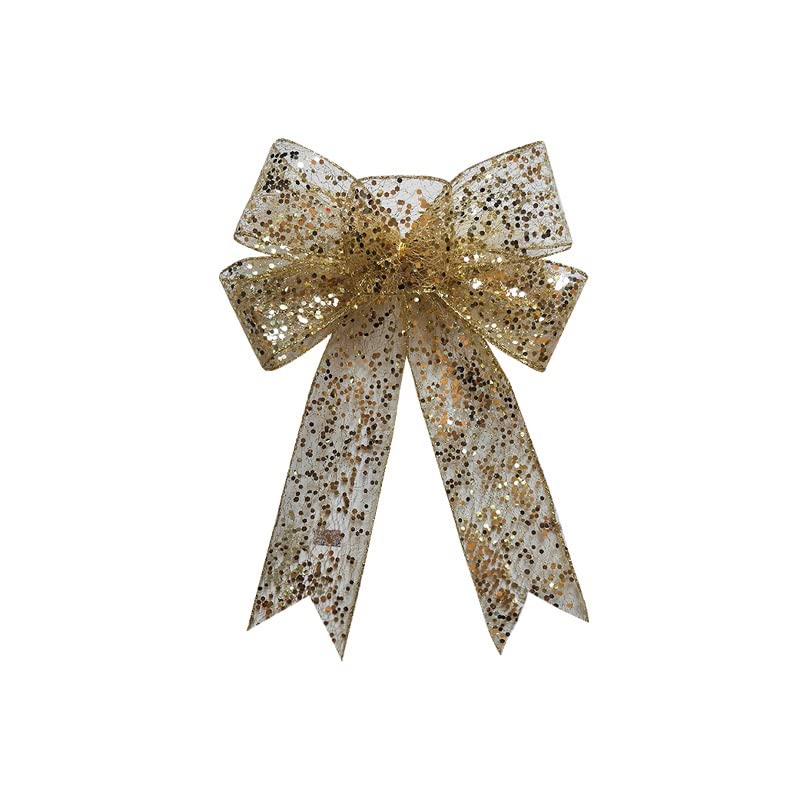 Christmas Wreath Bows,2Pcs Christmas Bow Tree Topper Christmas ...