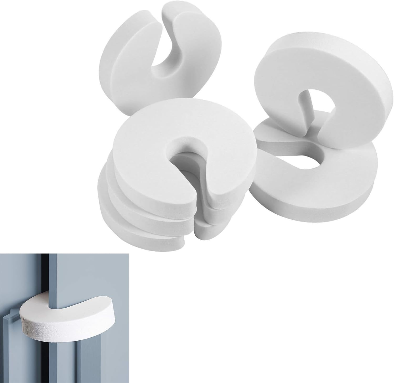 6pcs Door Finger Pinch Guards,Baby Proof Door Slam Stopper,Safety Door ...