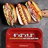 Amazon.com: GDDGCUO Silicone Hotdog Bun Pan, 6 Inch Standard Hot dog ...