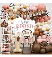 Amazon.com: YJDFWAUT Cowboy 1st Birthday Party Decorations, My First ...