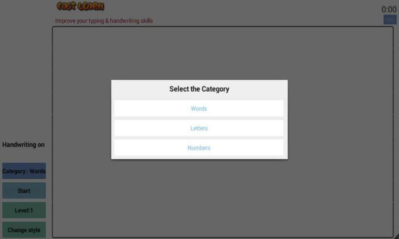 Fast Learn improve handwriting and typing, use your finger, stylus pen ...