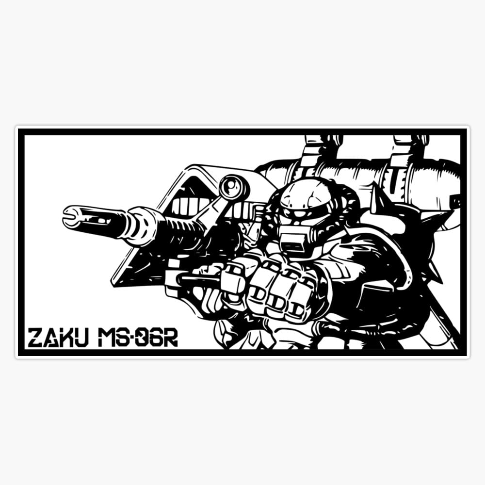 Amazon.com - Thunderbolt Psycho Zaku Sticker Bumper Sticker Vinyl Decal 5"