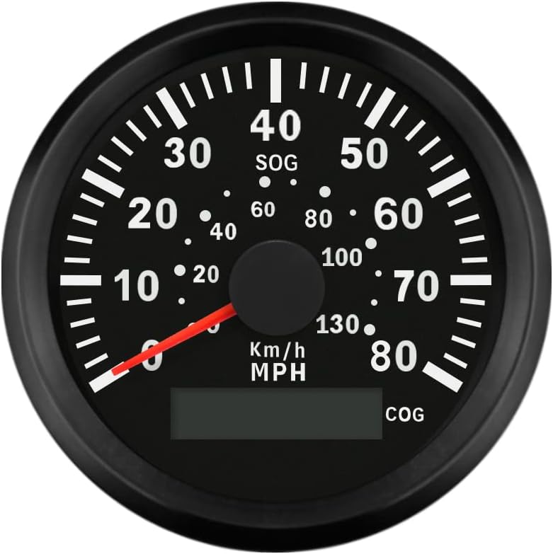 Amazon.com: ELING GPS Speedometer Speedo Gauge 0-80MPH for Boat Yacht ...
