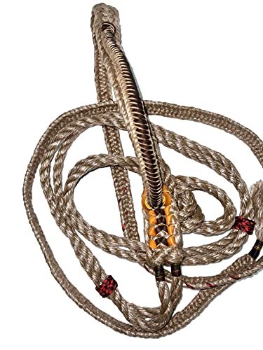 Bull Rope 9/9 Right-Hand Lace Full Leather- Length with Knot 14 Feet ...