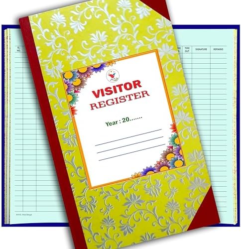 Visitor Register Book | 50 Sheet | 100 Pages | for Flat/House/Office ...