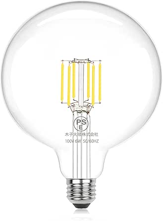 Amazon | Wonninek LED電球 エジソン電球 調光器対応 E26 60W形相当 電球色 2700K 高輝度 817lm LED 調光 電球 フィラメント電球 エジソンランプ ...