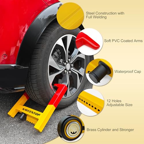 Snapklik.com : Universal Security Tire Lock, Anti Theft Wheel Lock ...