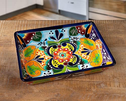 Amazon.com | Handmade Large Oval Talavera Serving Platter - Vibrant ...