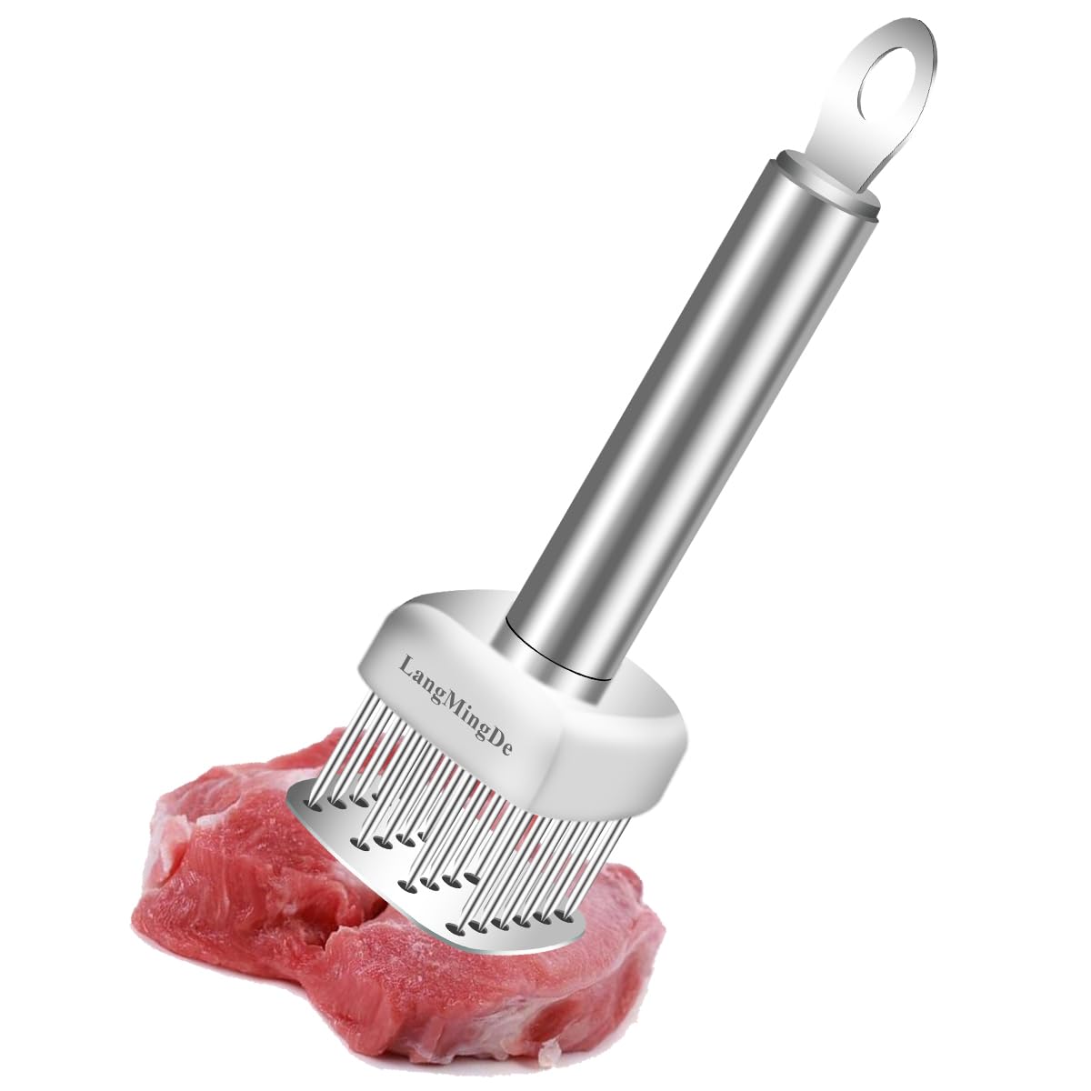 Amazon.com: LANGMINGDE 316 Stainless Steel Meat Tenderizer Tool, 24 ...