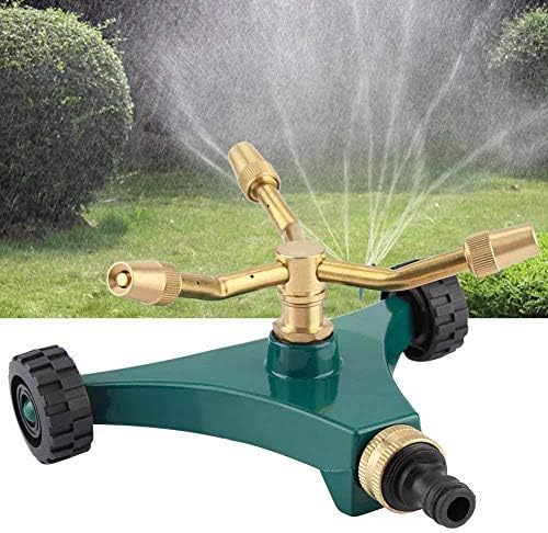 Jeffergarden - Irrigatore automatico a rotazione, in rame, con base e ...