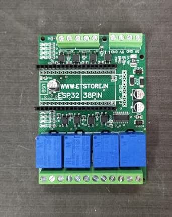 4 Channel Relay and 4 Channel opto ISOLATED INPUT BOARD FOR ESP32 38 ...