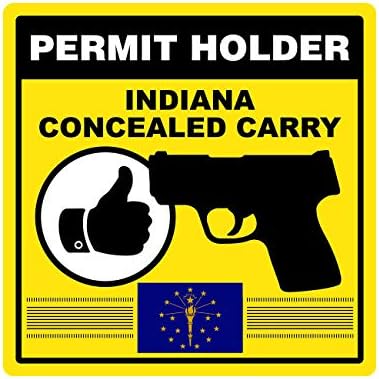 Amazon.com: fagraphix Indiana Concealed Carry Permit Holder Sticker ...