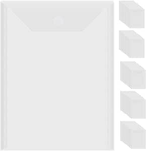 Briartw 50pcs 7x9.4 Storage Envelopes Hook and Loop Closure, Resealable ...