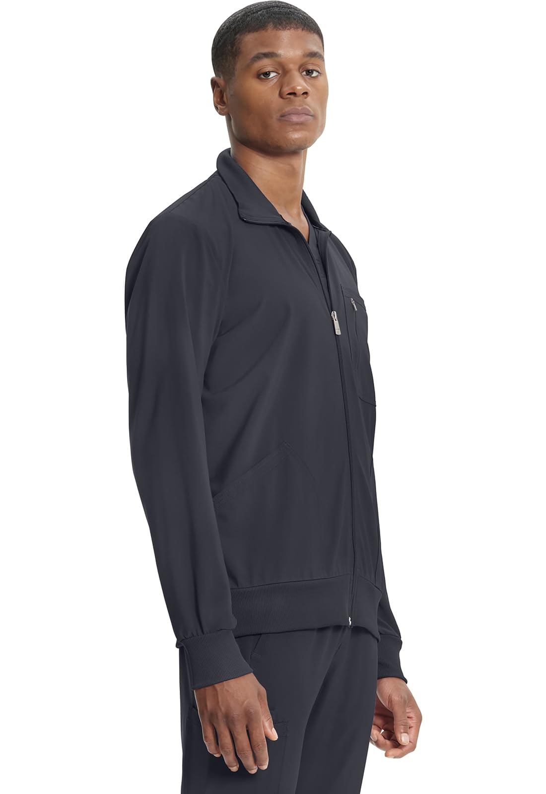 Snapklik.com : Cherokee Infinity Mens Zip Front Warm-Up Scrub Jacket