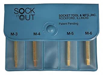 SOCK IT OUT MEB-1 Screw Extractor Set, 4 Pc: Threading Tap Extractors ...